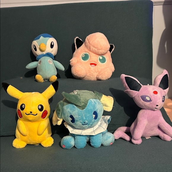 Pokemon | Toys | Pokemon Stuffed Animals Set Yellow Blue Pink Purple ...